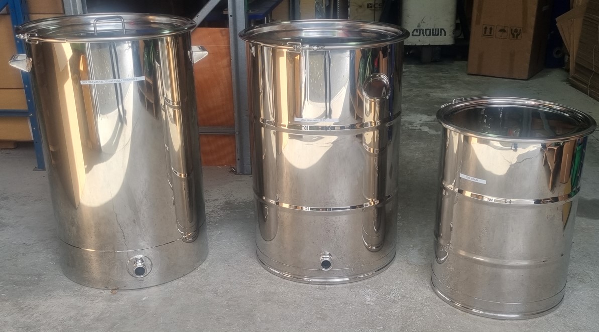 Stainless Steel Drums for Food Storage - HD Process NZ Ltd.